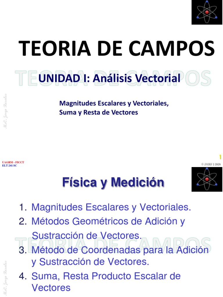 Analisis Vectorial | PDF | Vector Euclidiano | Escalar (Matemáticas)