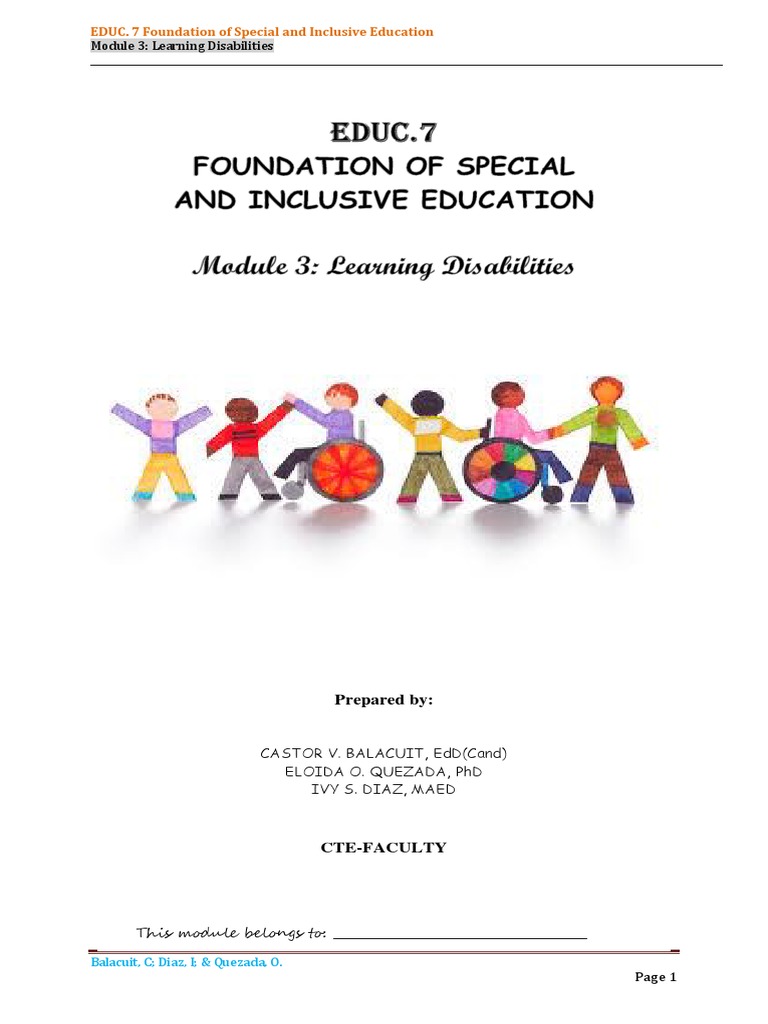 Understanding Learning Disabilities | PDF | Attention Deficit ...