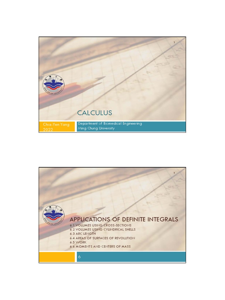 CH - 6) Applications of Definite Integrals | PDF | Differential ...