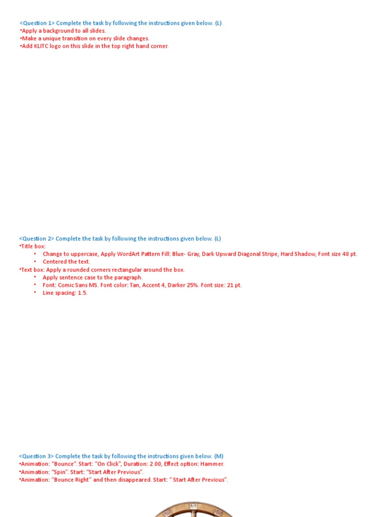 Sample Question Etool (PPT) - Secondary | PDF