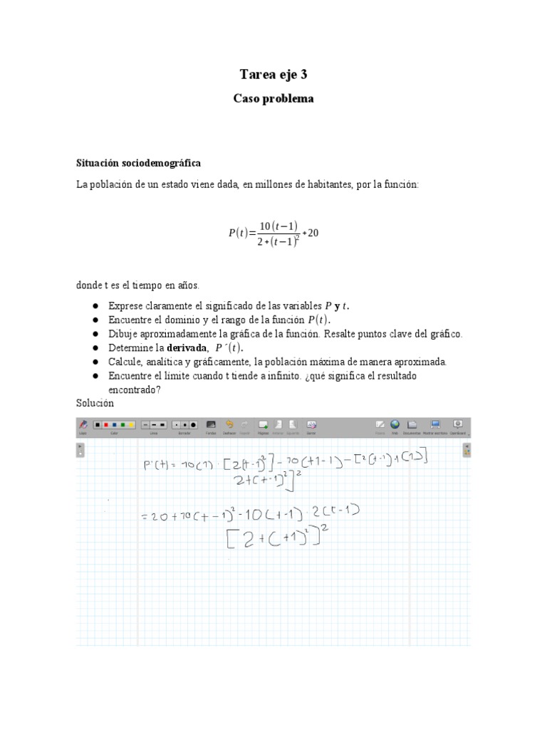 Caso - Problema Calculo Eje 3 | PDF | Función (Matemáticas) | Derivado