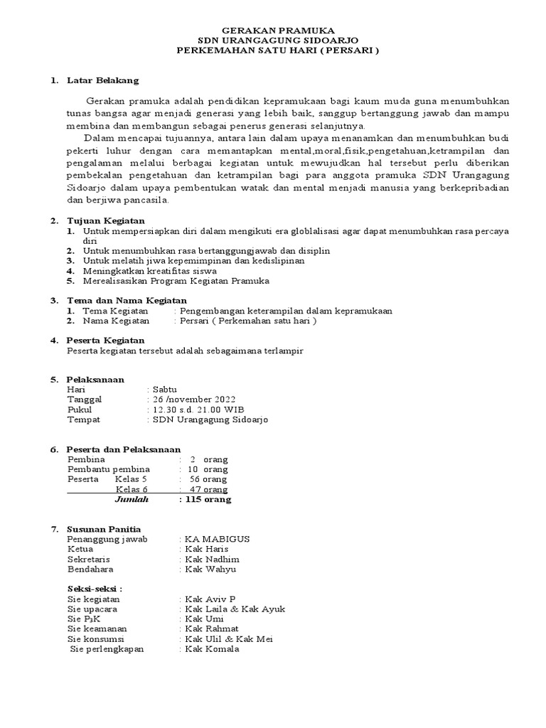 Proposal-Persari Haris | PDF