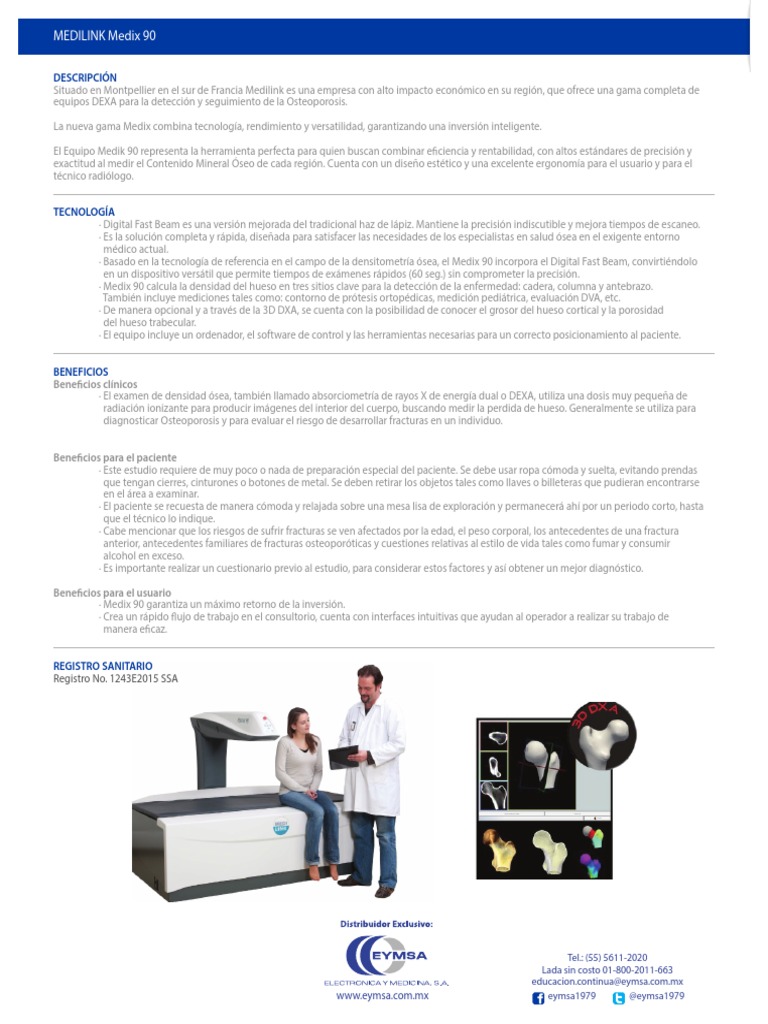MEDILINK Medix 90 | PDF | Hueso | Osteoporosis