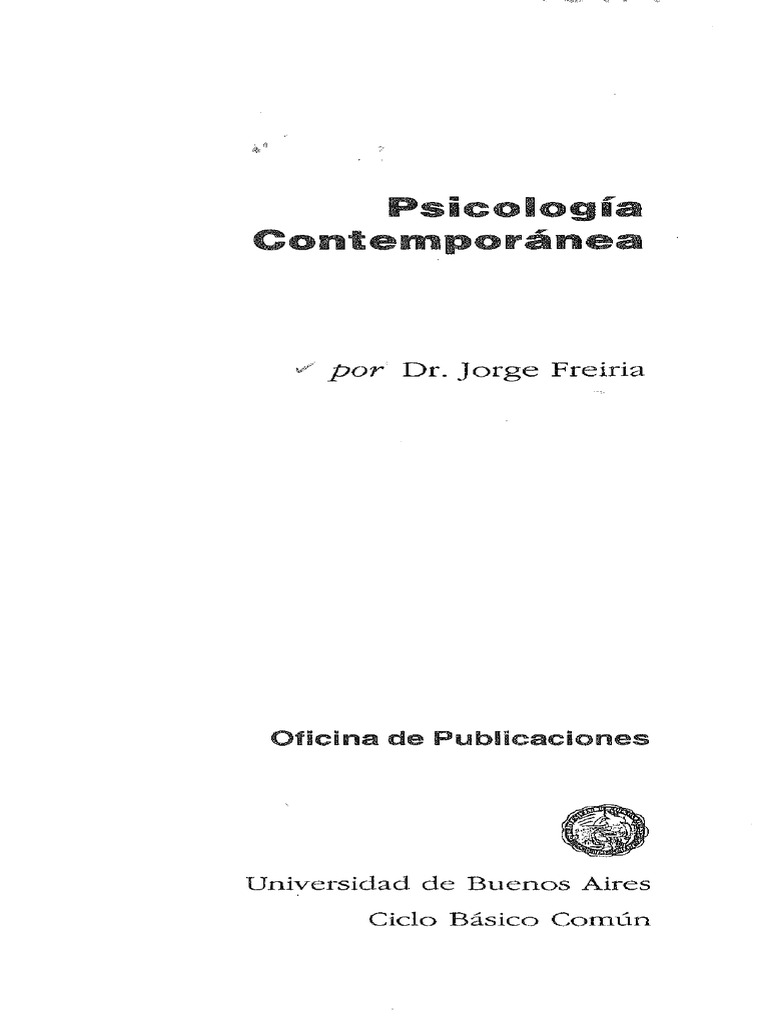 Freiria - Psicologia Contemporanea | PDF | Sicología | Behaviorismo