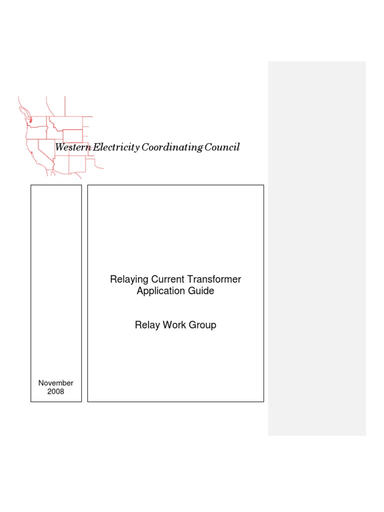 WECC Current Transformer Guide | PDF | Transformer | Relay