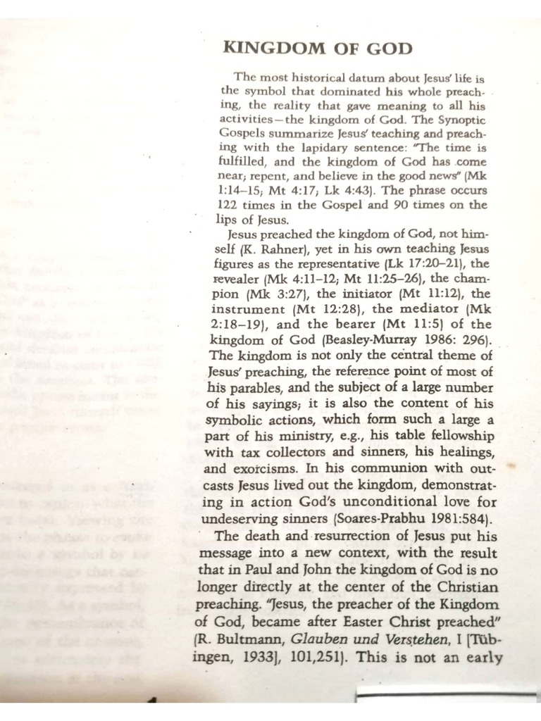 Kingdom of God | PDF