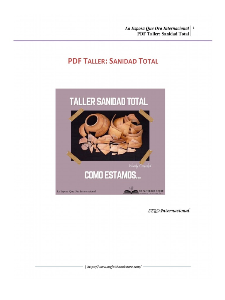 Sanidad Total Completo PDF | PDF