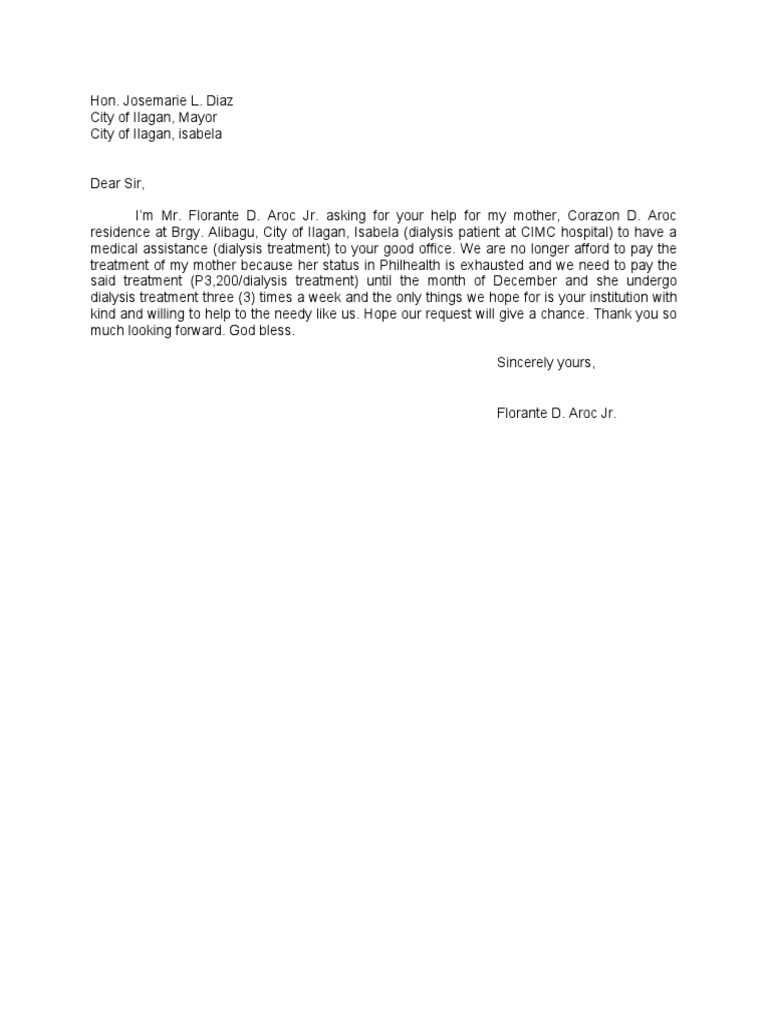 Letter For Mayor | PDF