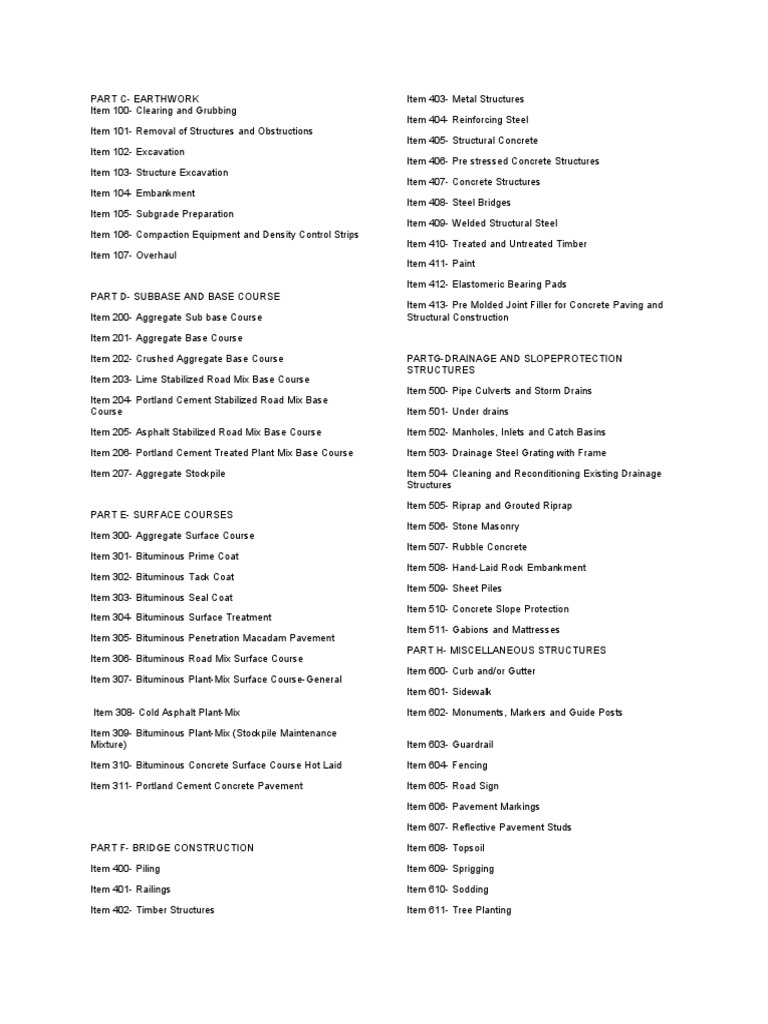DPWH Blue Book | PDF | Road Surface | Concrete