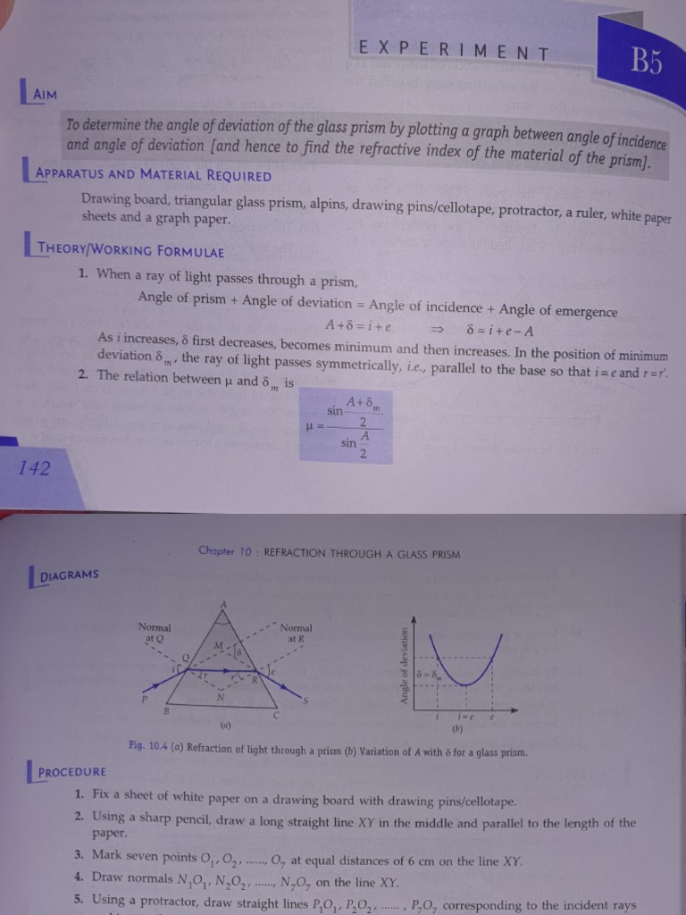 Refraction Through Prism | PDF | Refraction | Angle