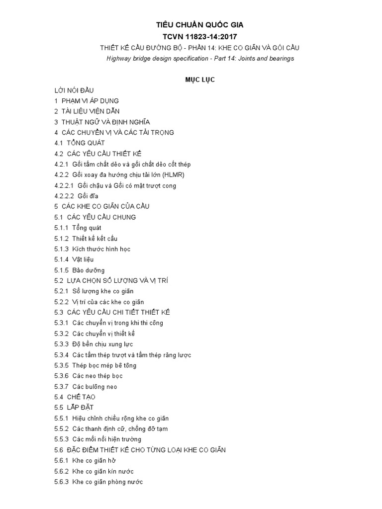 TCVN - 11823-14-2017-Khe Co Gian Goi Cau | PDF