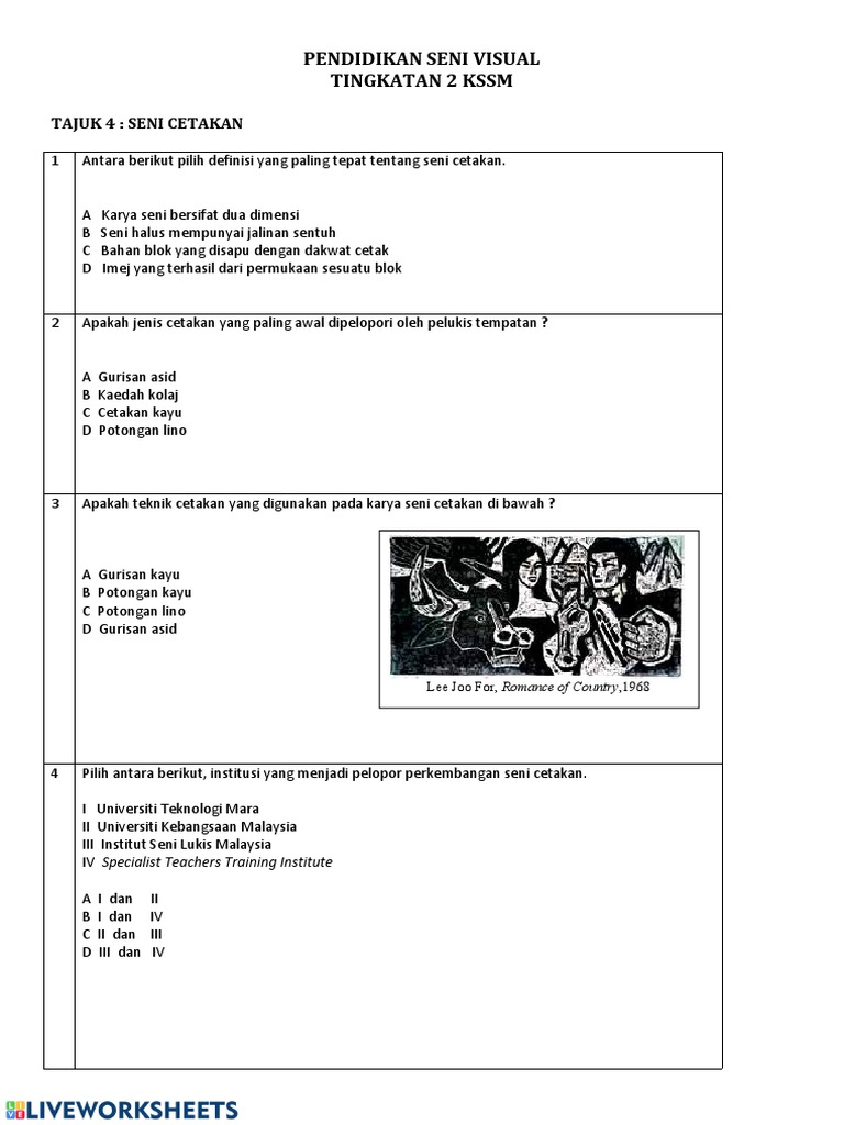 Tajuk 4 - Seni Cetakan | PDF