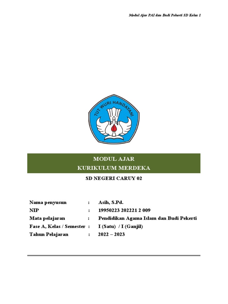 Modul Ajar PAI SD | PDF