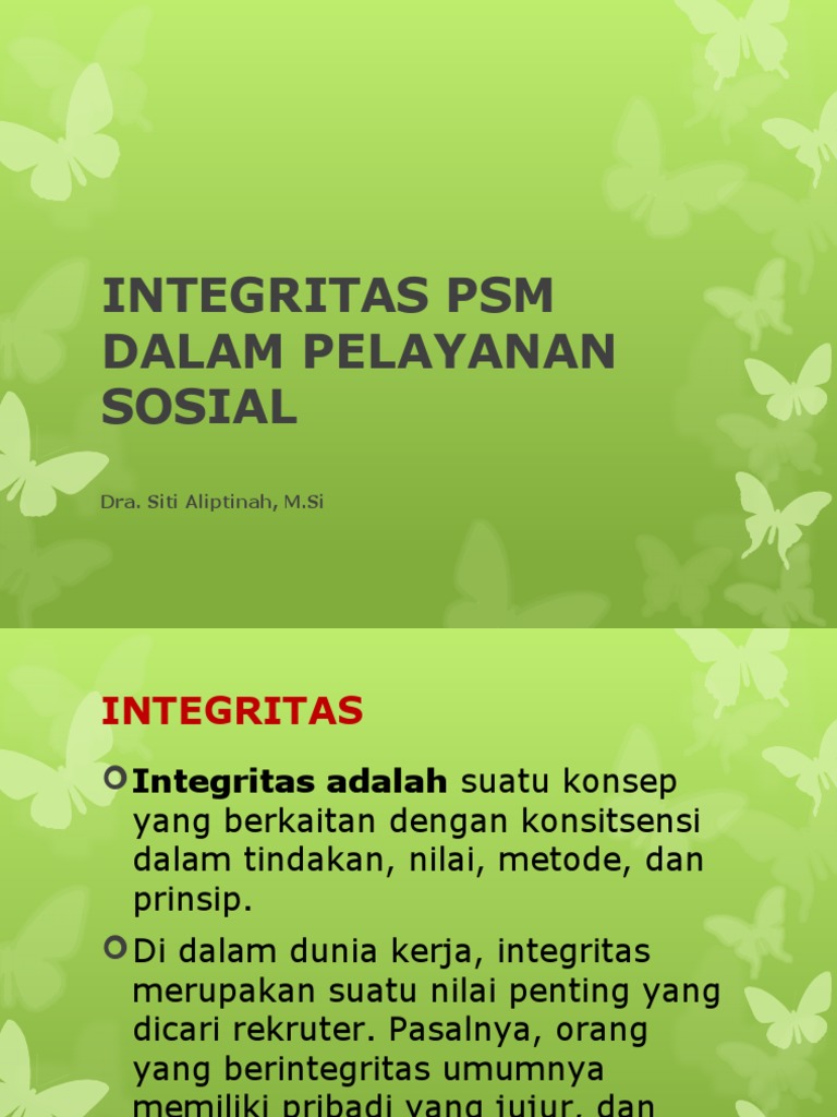 INTEGRITAS PSM | PDF