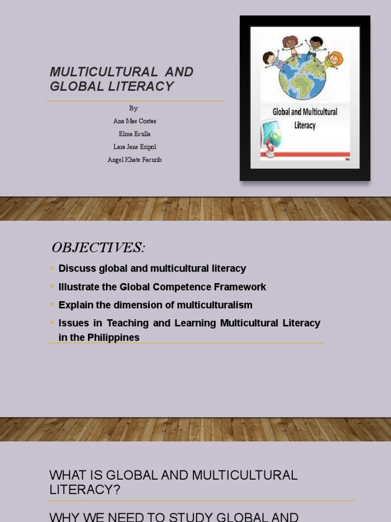 Group 1 Multicultural and Global Literacy | PDF | Literacy ...