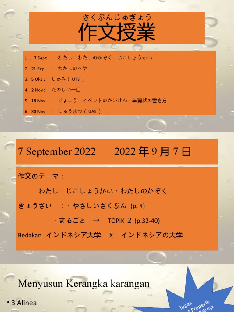 Materi 作文‐1 (2022) | PDF