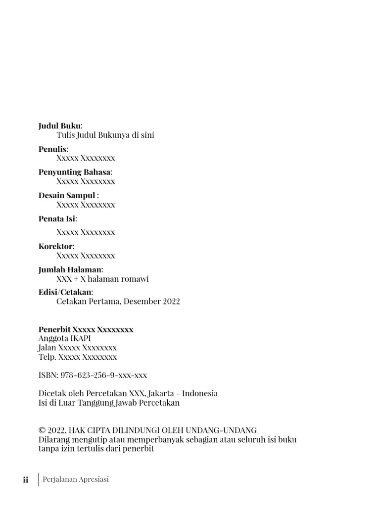 CONTOH KDT Dalam Penerbitan | PDF