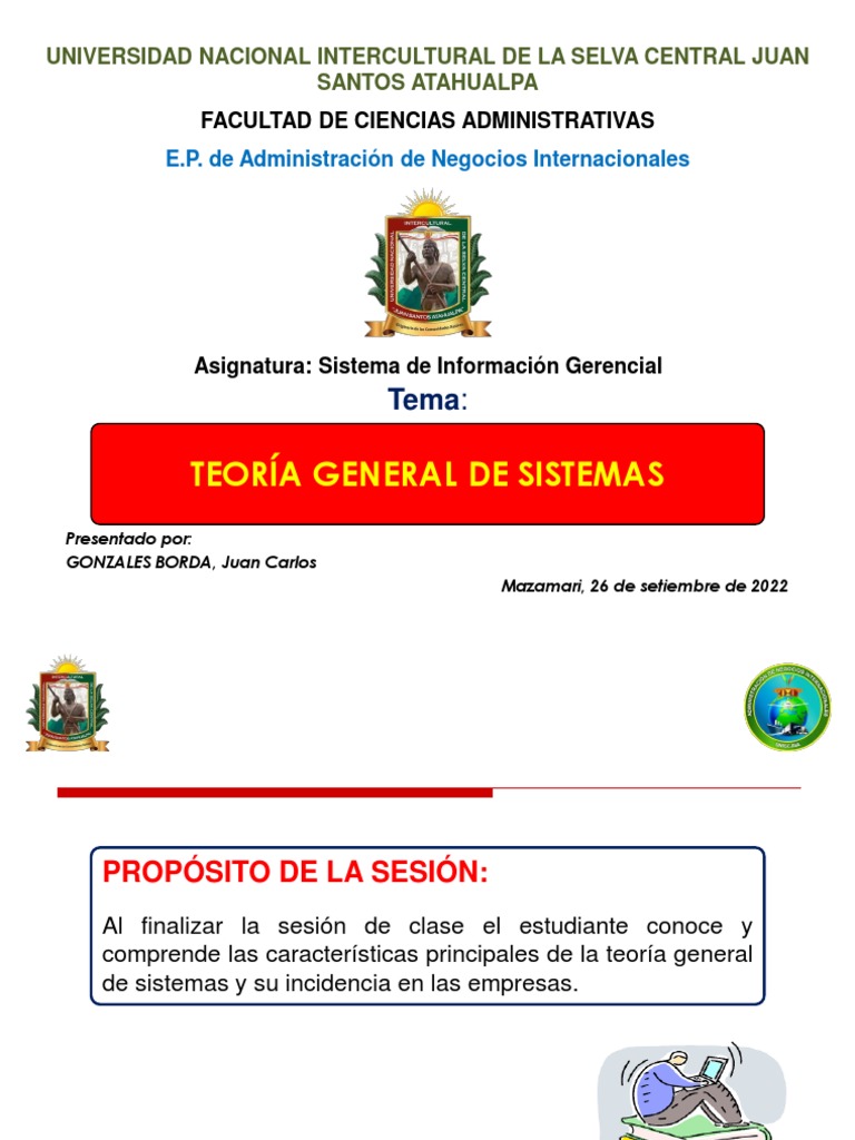 02 Teoría General de Sistemas | PDF | Sistema | Teoría de sistemas