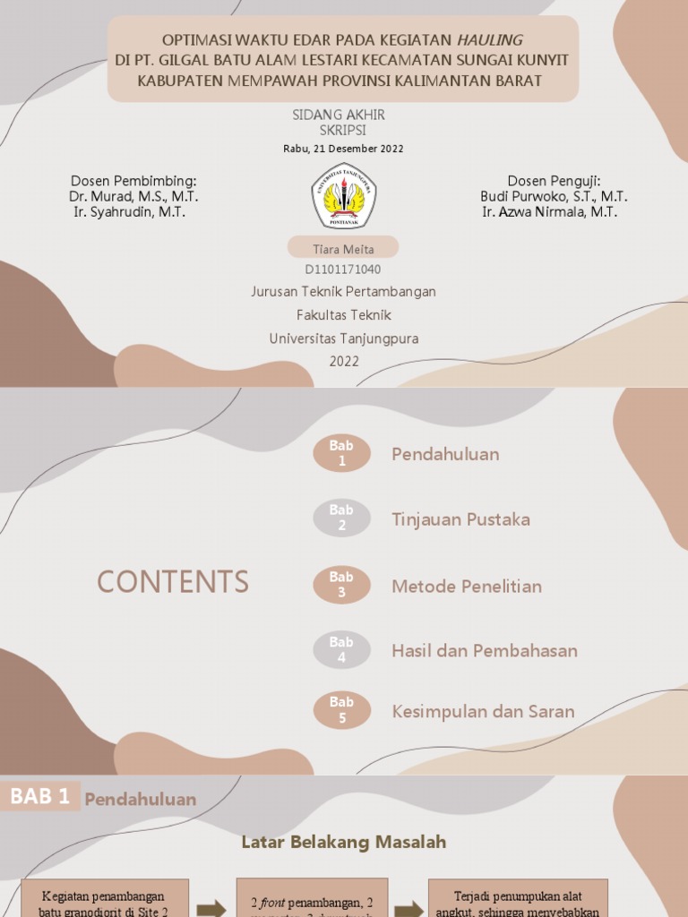 Sidang Akhir | PDF | Sains & Matematika