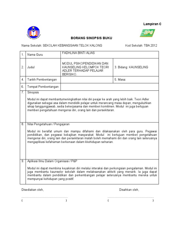 Sinopsis Buku 1 | PDF