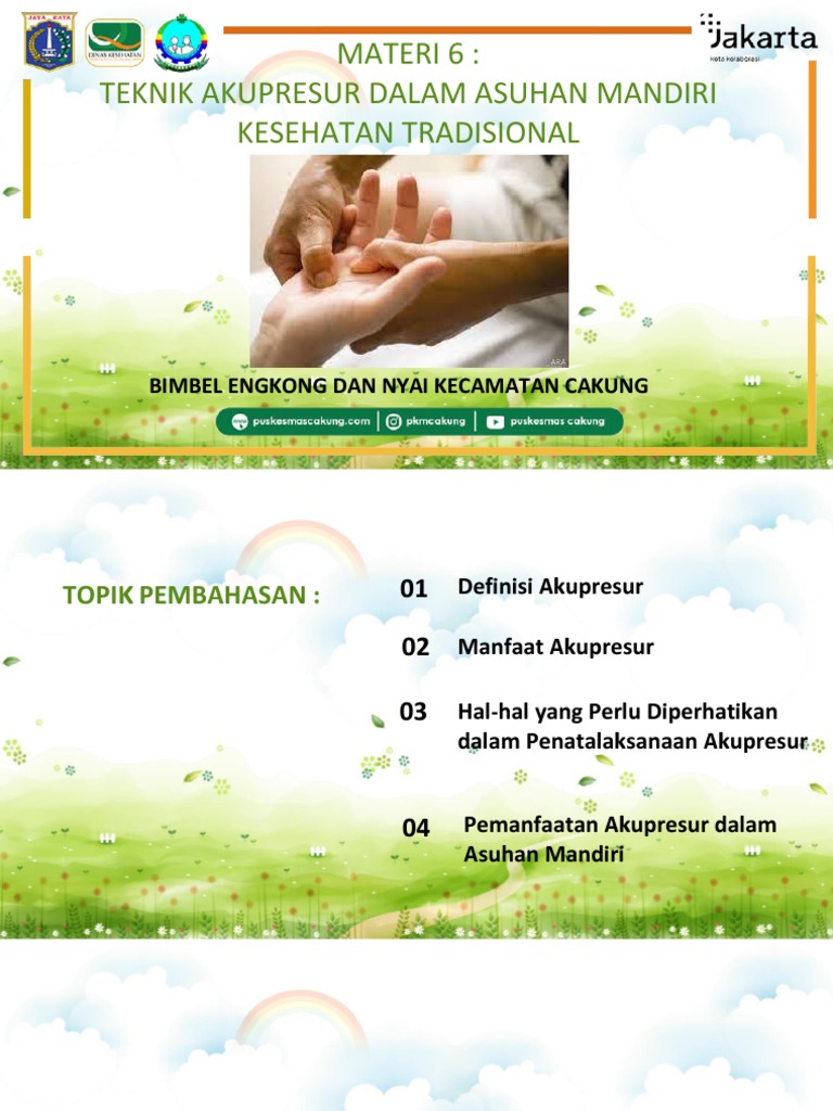 Teknik Akupresur untuk Kesehatan Mandiri | PDF