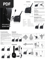 v6 Pro Bluetooth Intercom Headset Manual | PDF | Bluetooth | Telephone