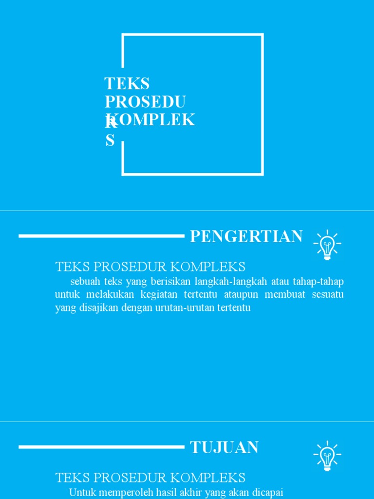Kaidah Teks Prosedur Kompleks | PDF