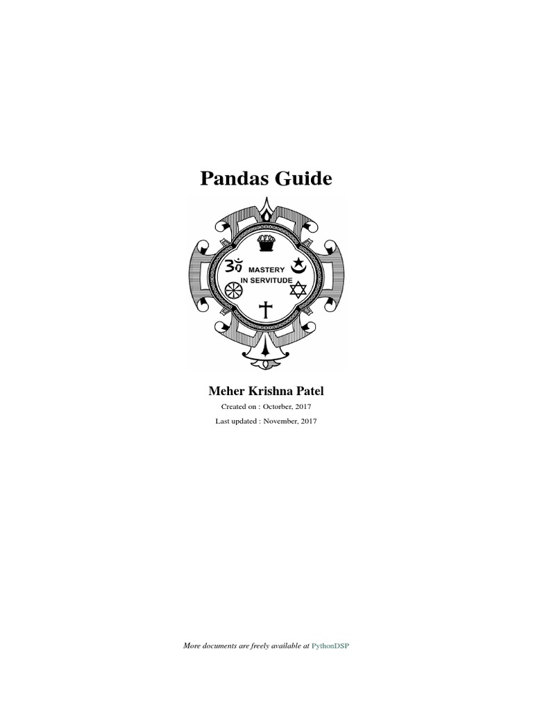 Pandas Guide | PDF | Boolean Data Type | Computing Pandas Guide | PDF | Boolean Data Type | Computing