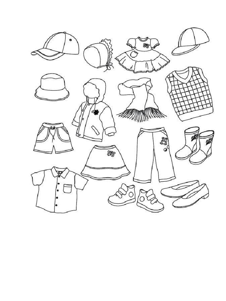 Lembar Kerja Mewarnai Baju | PDF