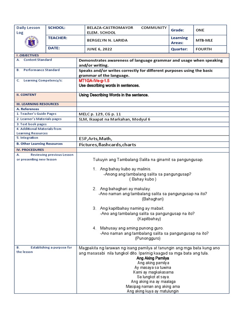 Lesson Plan Format | PDF