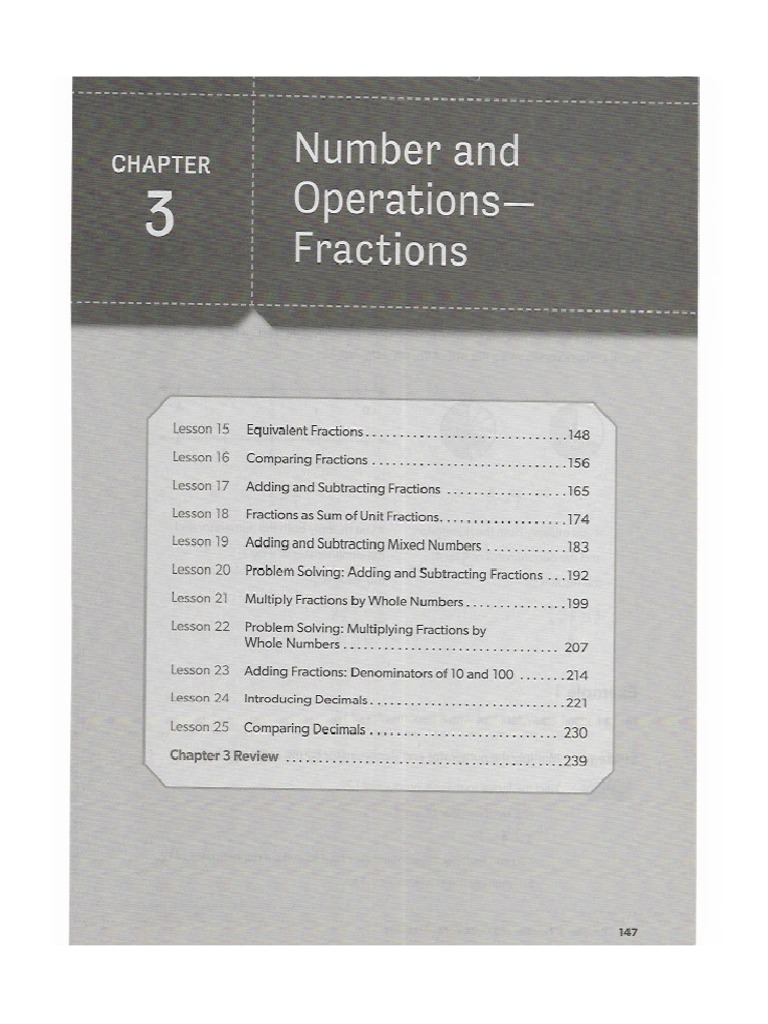 Chapter 3-Lesson 15 To 20 Math | PDF
