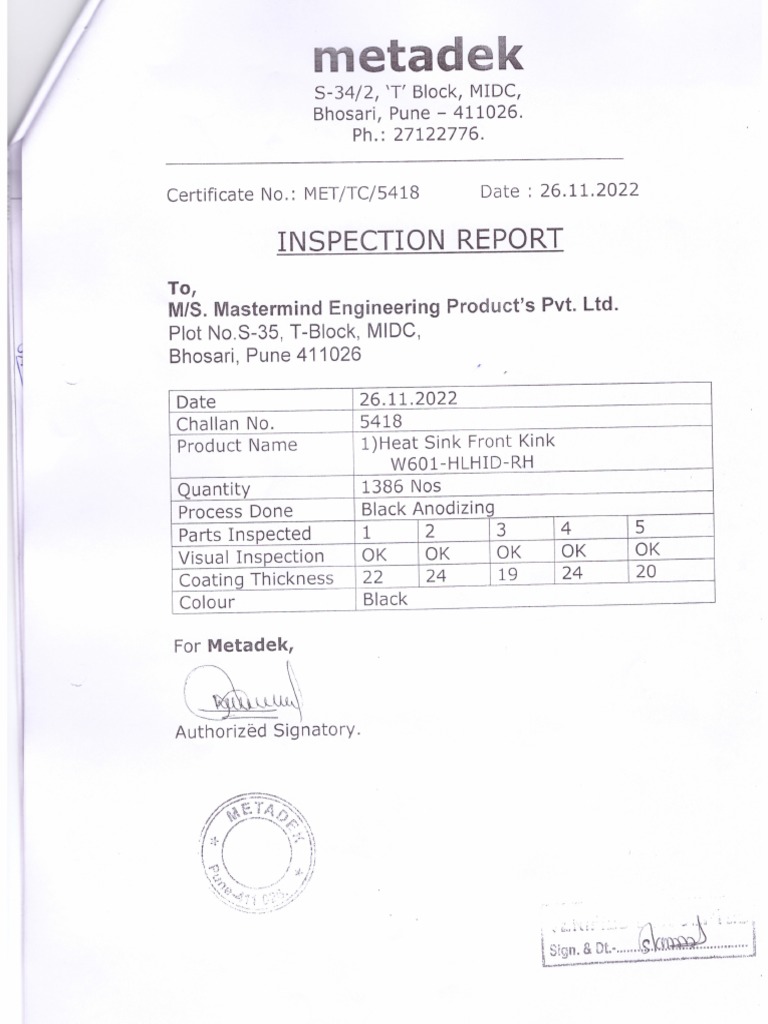 Anodizing Report | PDF