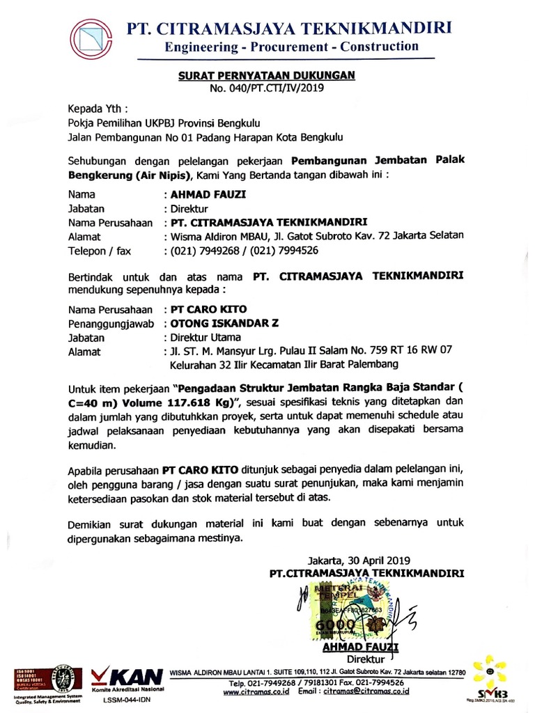 040 Cti - Surduk PT Caro Kito | PDF