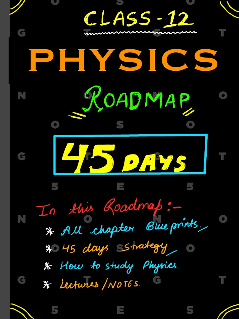 Physics Class 12 45 Days Roadmap | PDF | Physical Phenomena | Physics