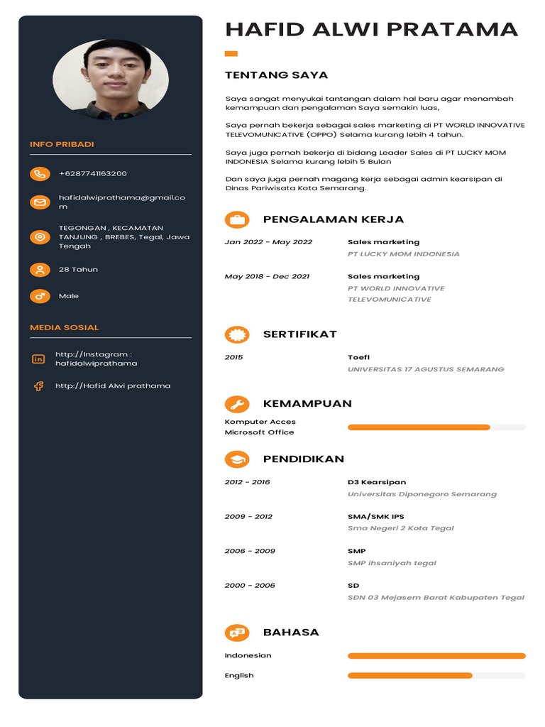 Hafid Alwi Pratama CV 2 | PDF