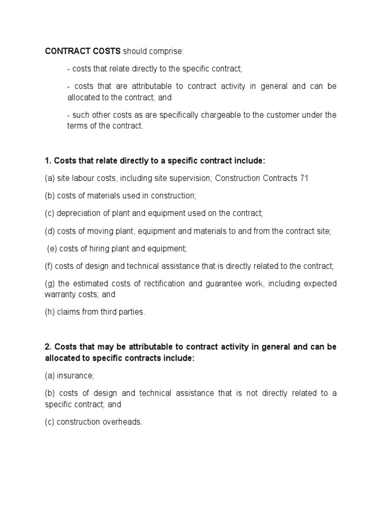 Contract Costs | PDF | Expense | Cost