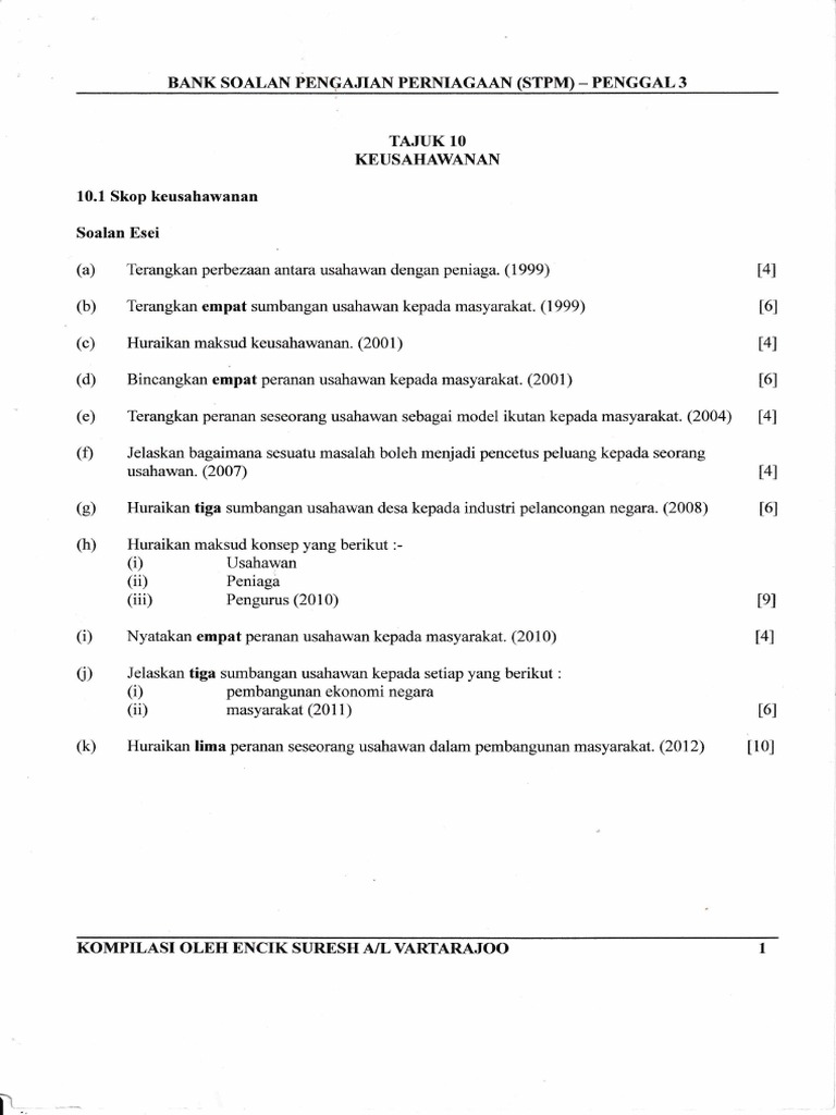 10.1 Skop Keusahawanan | PDF