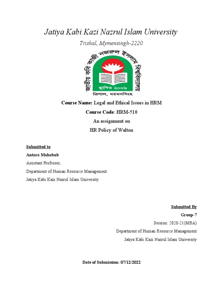 Antara Mam Assignment (AutoRecovered) | PDF | Human Resource Management | Human Resources