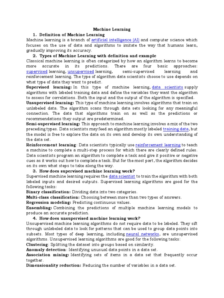 Artificial Intelligence (AI) | PDF | Machine Learning | Logistic Regression