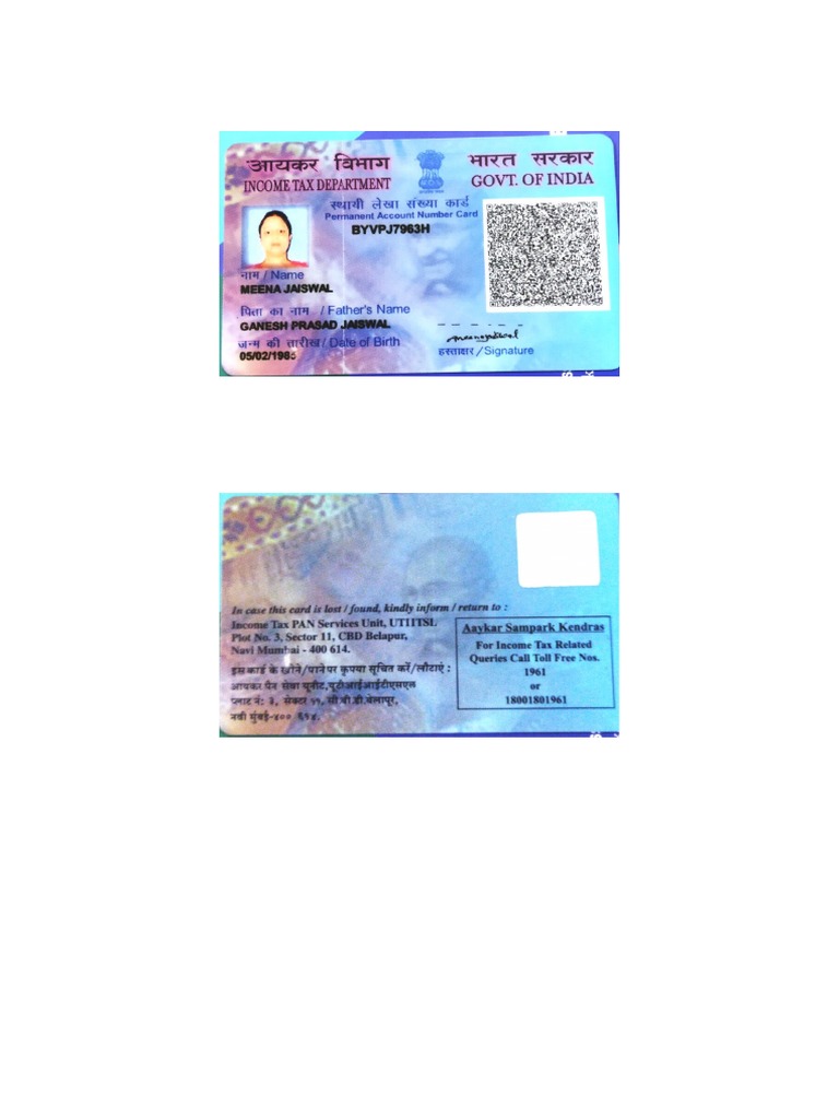 Pan Card and Adhar Card | PDF