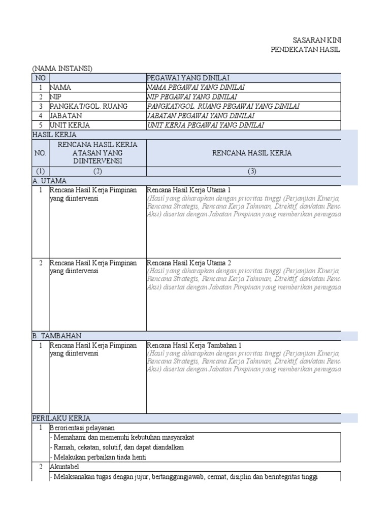Form SKP Jajf Kuantitatif | PDF