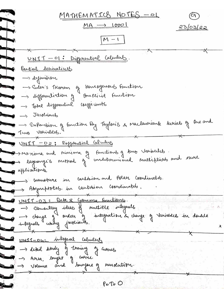 TANISHQ DWIVEDI - M (1) Notes | PDF