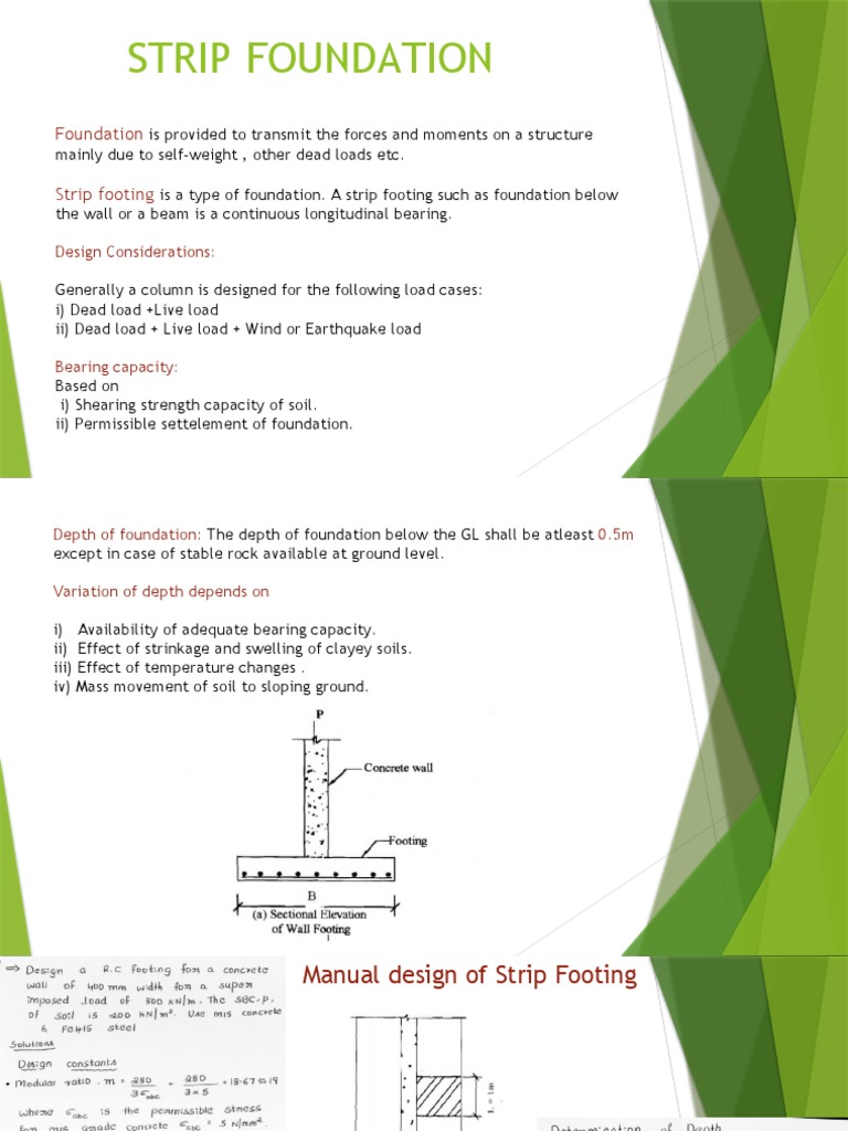 Strip Foundation | PDF