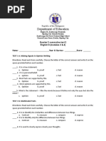 English 7: Summative Test No. 4 Lesson 7 & 8 Linear and Non - Linear ...