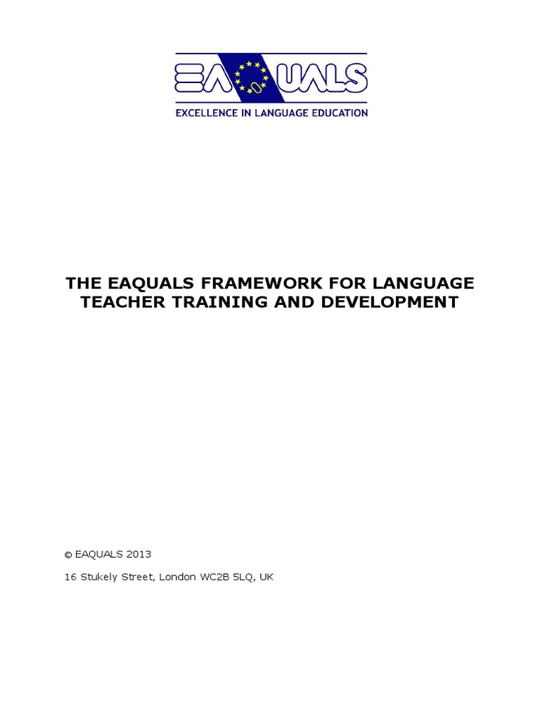 EAQUALS Framework For Language Teacher Training | PDF | Teaching Method | Learning