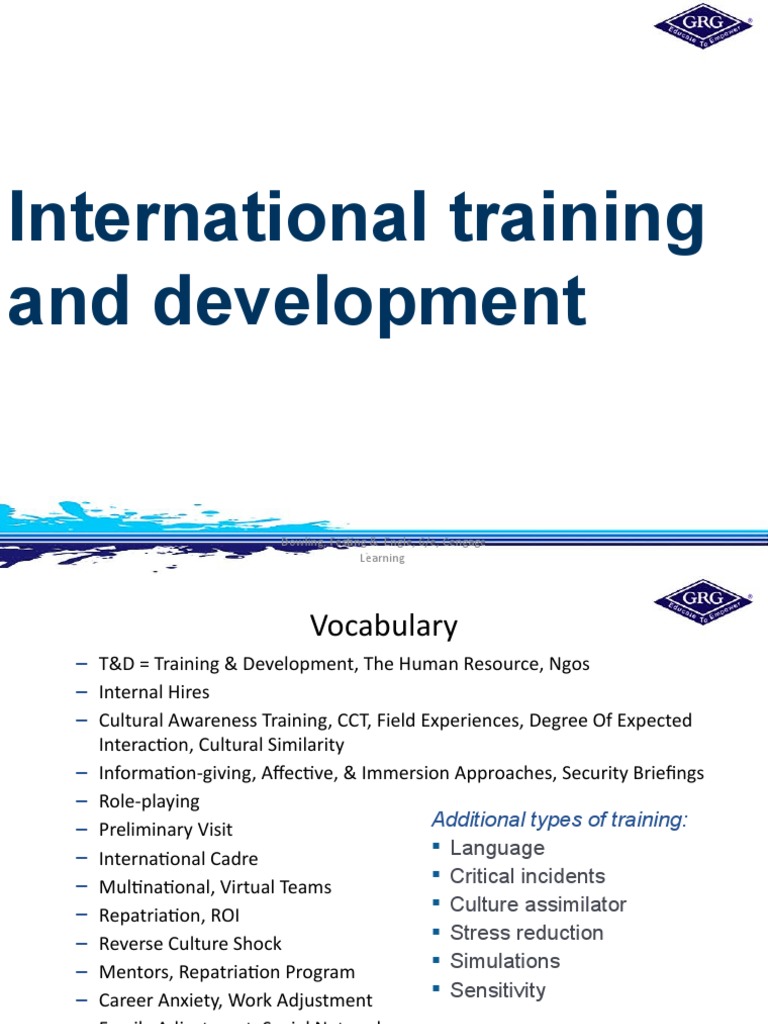 International Training and Development IHRM 9 | PDF | Learning | Cognition