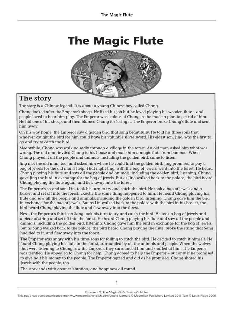 E3 The Magic Flute Final Proof Revised | PDF | Vocabulary | Reading Comprehension