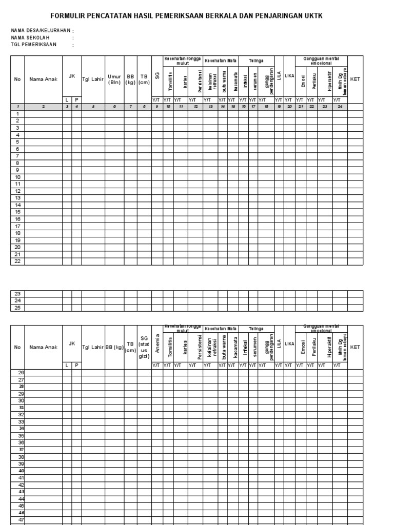Form Sdidtk 2022 | PDF
