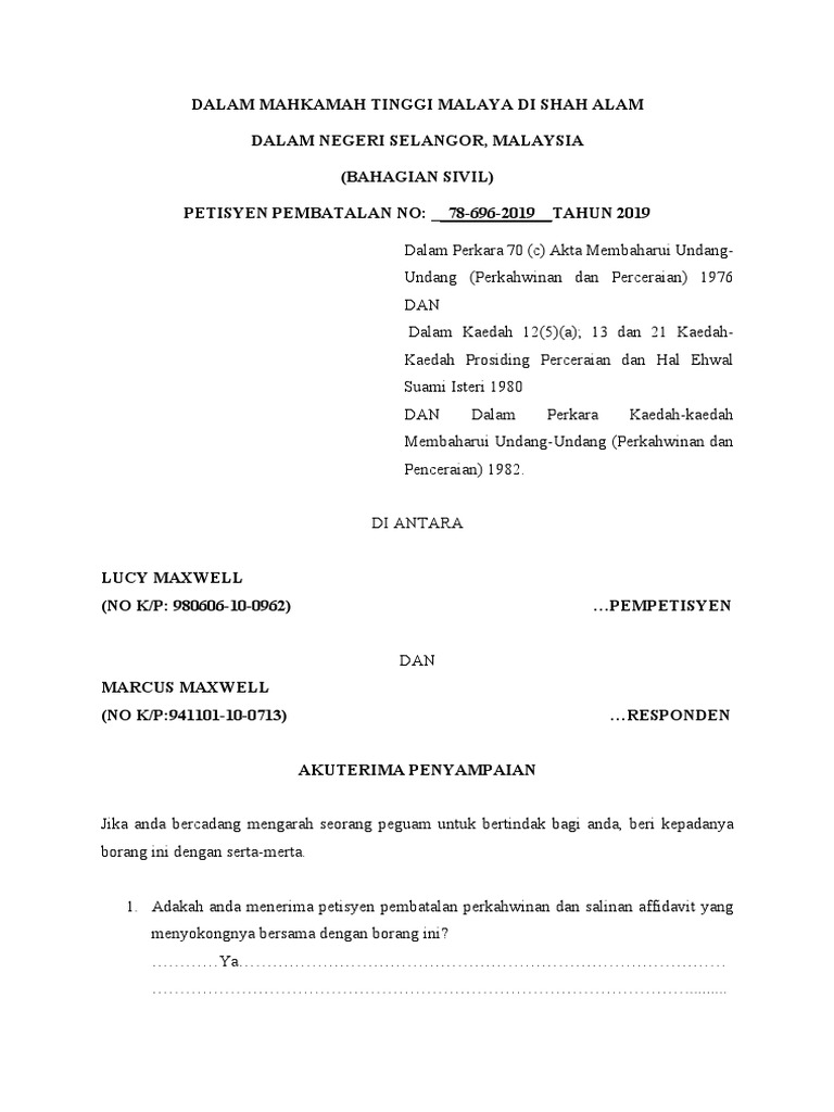 Borang 6 AKUTERIMA PENYAMPAIAN | PDF