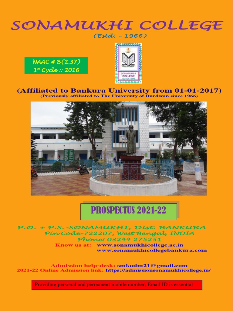 PROSPECTUS 2021-22 Final | PDF | University And College Admission | Educational Technology